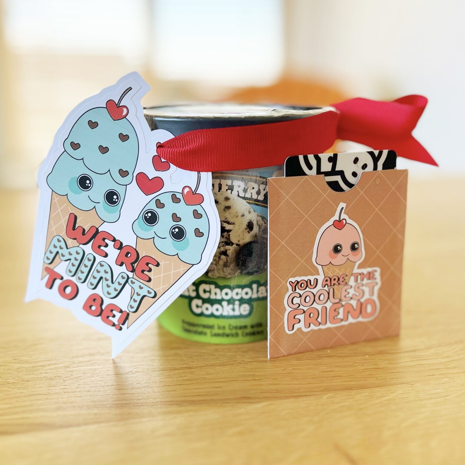 Ice Cream Printable Valentines - Kiki & Company